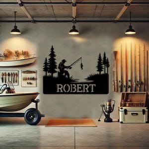 Custom Fishing Sign, Best Fishing Gifts for Men, Fishing Custom Metal ...