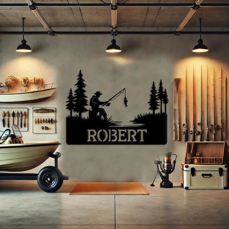 Custom Fishing Sign, Best Fishing Gifts for Men, Fishing Custom Metal ...