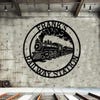 METAL SIGN Railway Sign to the Trains Metal Train Station - Etsy UK