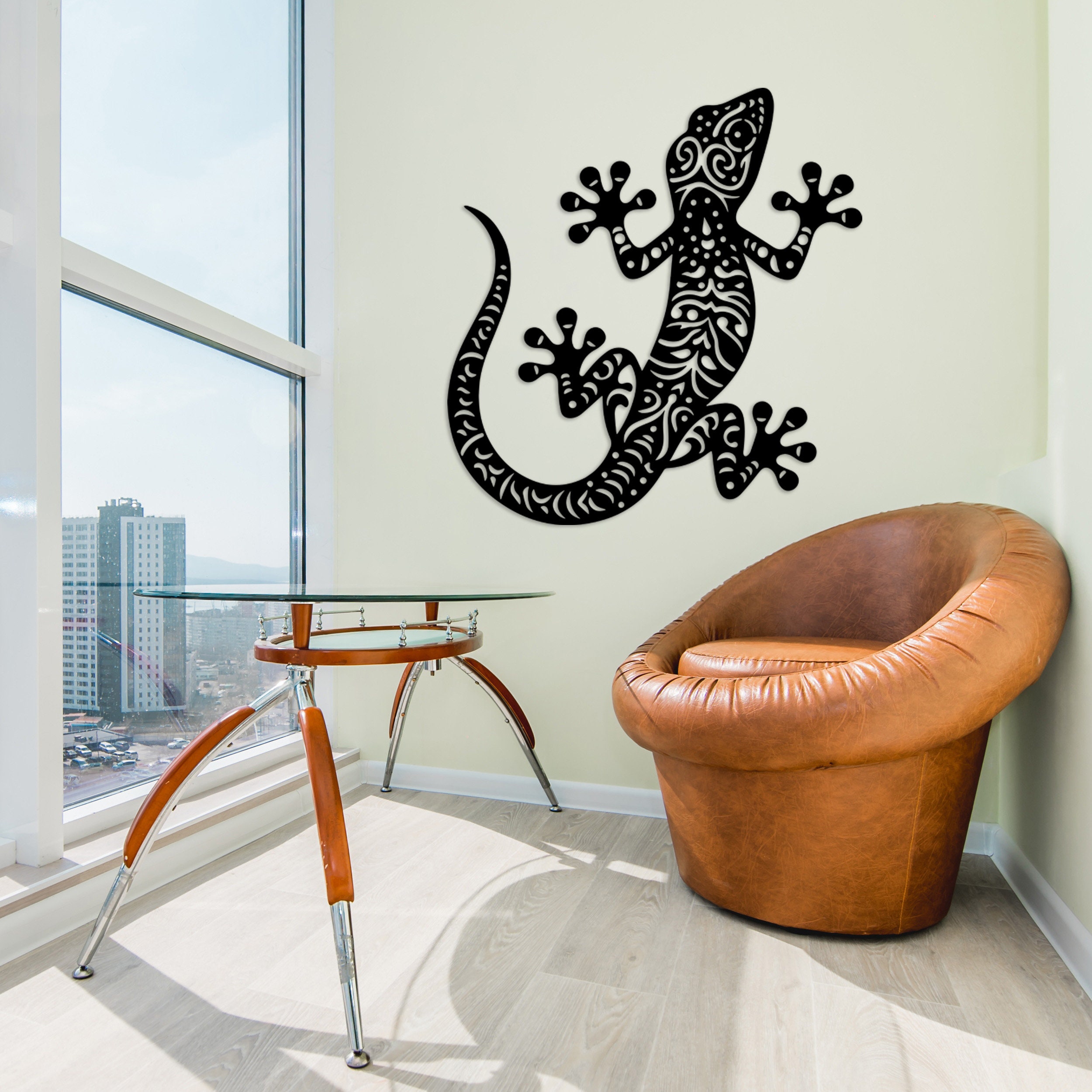 Gecko Metal Wall Art, Lizzard Metal Wall Decor, Garden Wall Decor ...