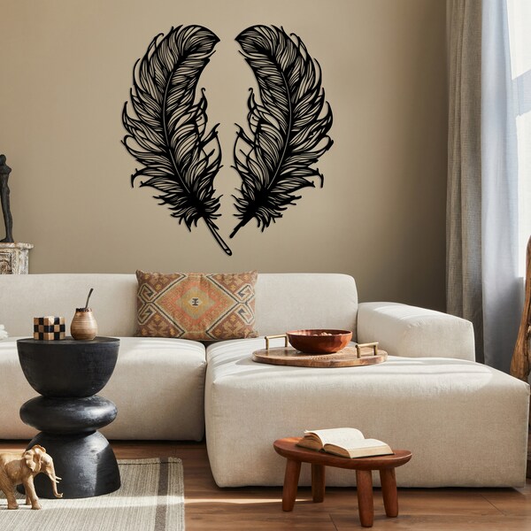 Metal Feathers - Etsy