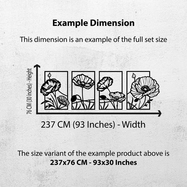 Metal Poppy Wall Art, Red Poppy Decor, Boho Wall Decor Living Room ...