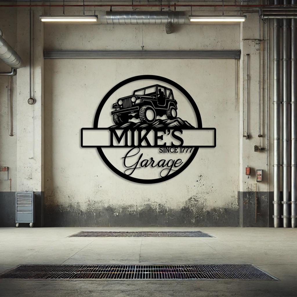 Custom Garage Signs, off Road Metal Signs, Large Outdoor Wall Decor ...
