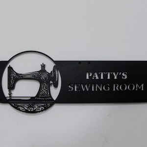 Personalized Sewing Metal Sign, Custom Sewing Machine Sign, Custom ...