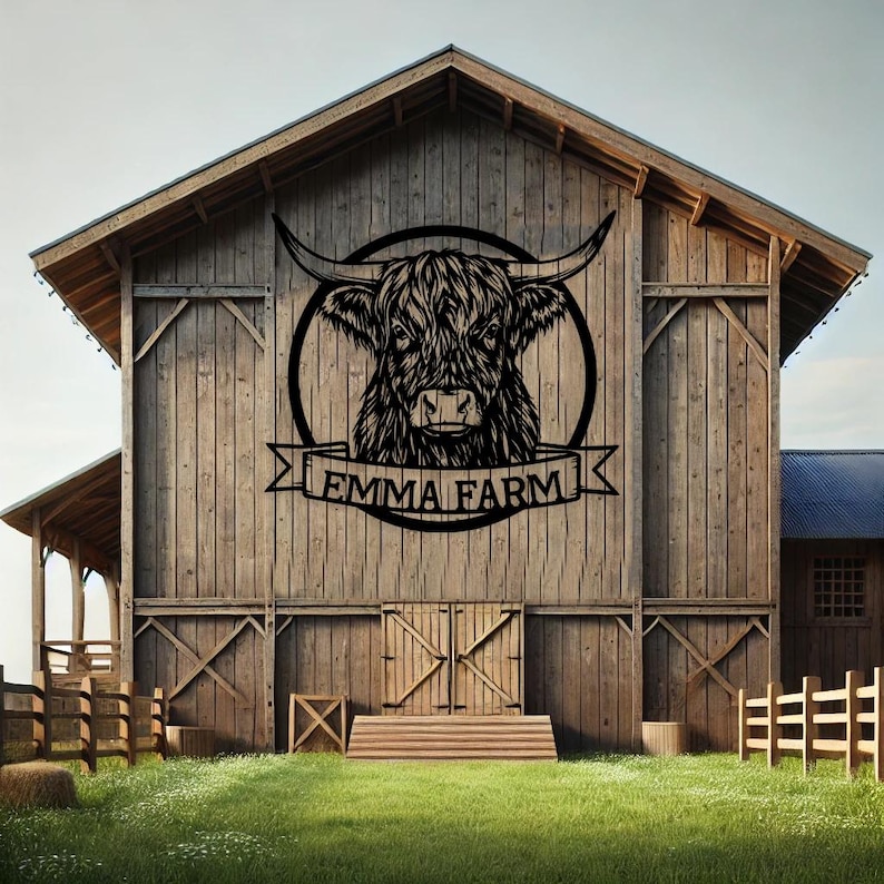 Custom Farmhouse Sign, Last Name Ranch Sign, Personalized Ranch Wall ...