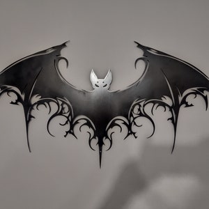 Majestic Bat Metal Wall Art, Giant Bat Metal Wall Decor, Victorian ...