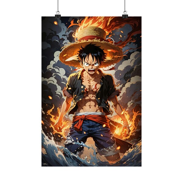 Luffy Anime Poster - Etsy