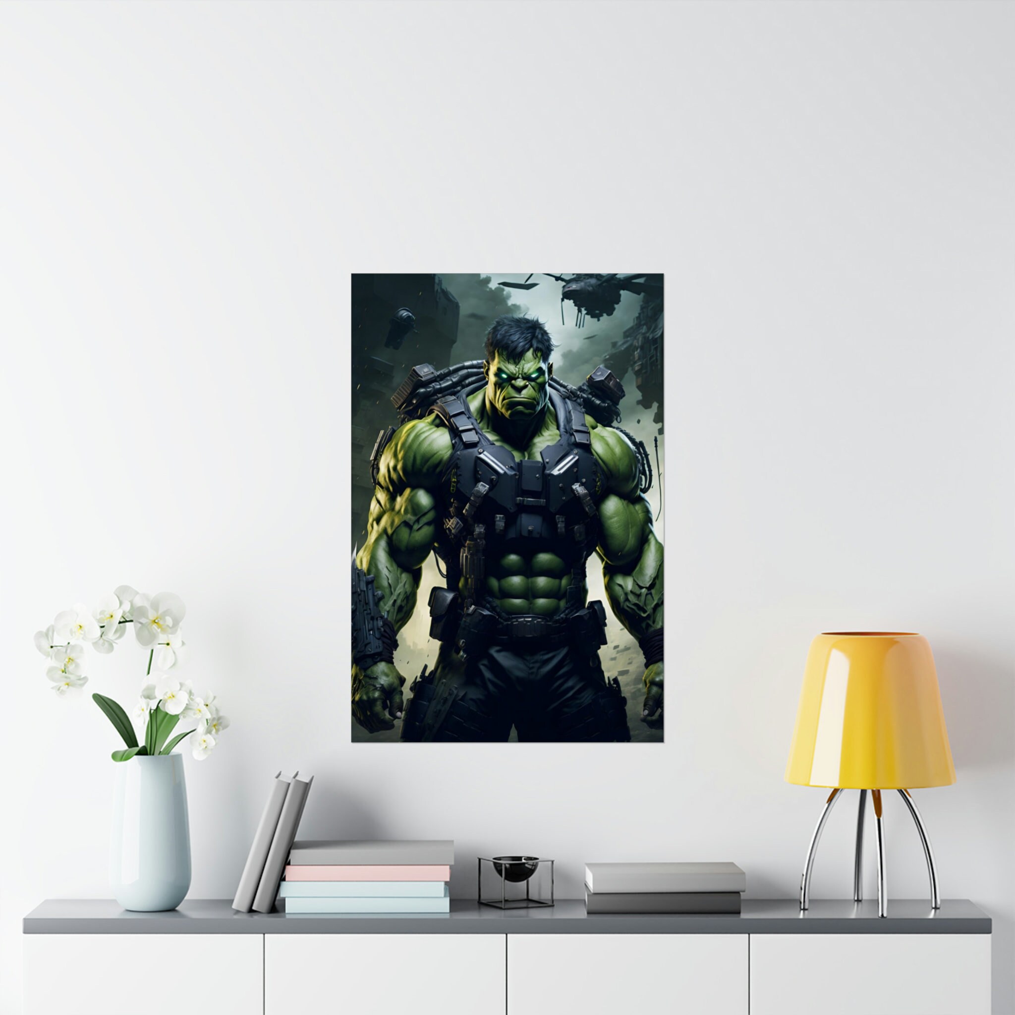 Avengers Wall Art Hulk Poster Avengers Wall Poster Manga Decor Manga ...