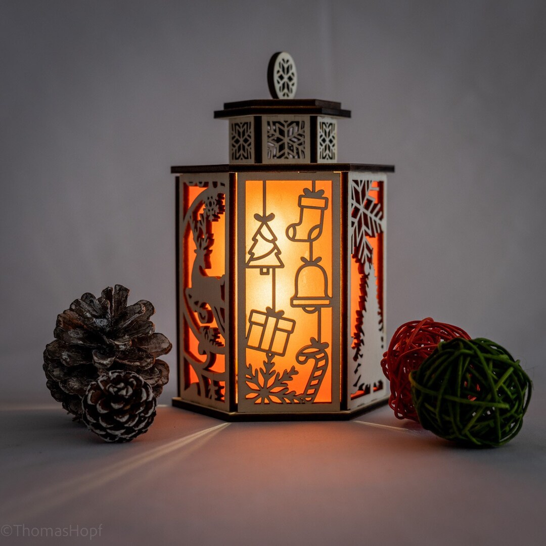 Weihnachtslaterne Aus Holz Mit LED Und Timer-funktion, Holzlaterne, LED Laterne Rot - Etsy