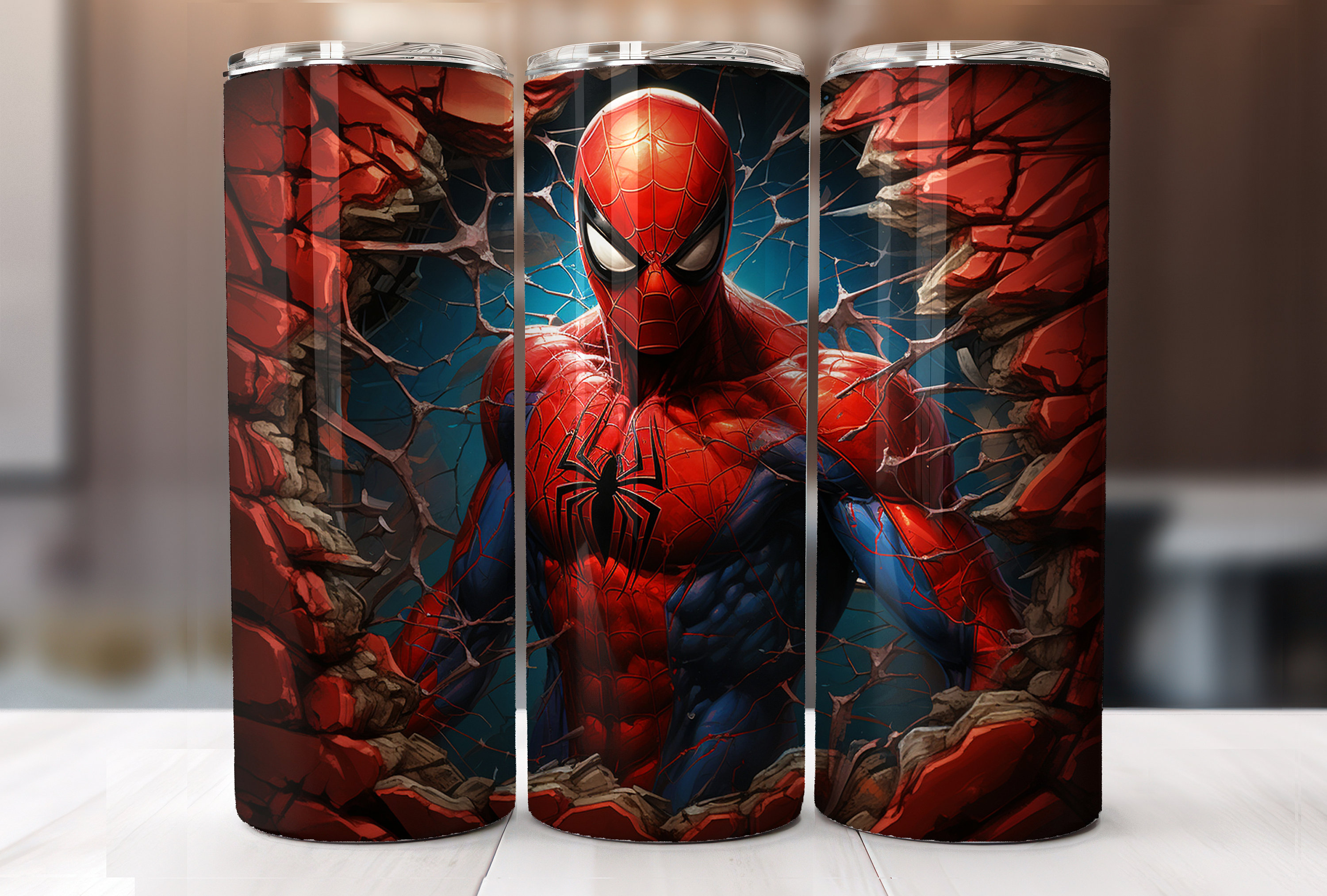 Spiderman Tumbler Wrap 20 Oz Skinny Spider Man Tumbler Wrap - Etsy ...