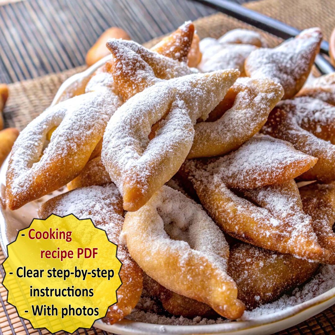 Verguny Fried Buns Recipe PDF, Ukrainian Dessert Recipe Printable for ...