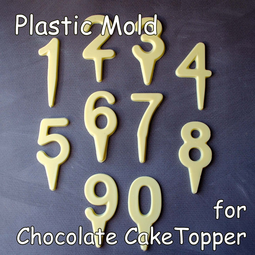 Plastic Number 3 Chocolate Mold: Cake Topper Decoration - Etsy