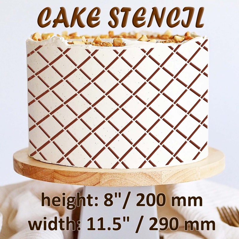 Diamond Cake Stencil - Etsy