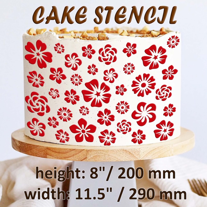 Cake Buttercream Stencil - Etsy