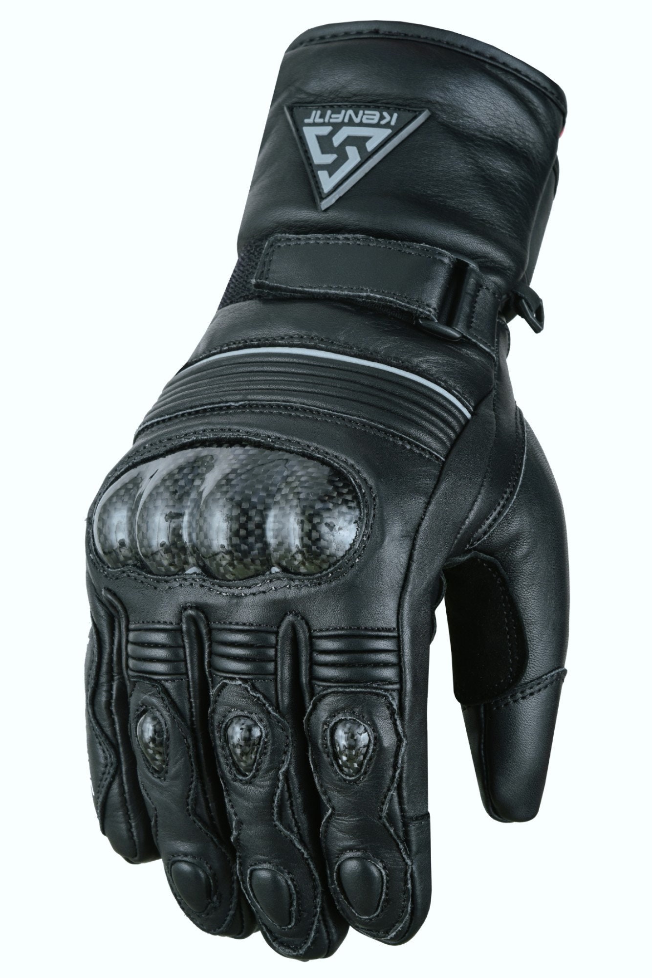 Motorbike Motorcycle Leather Gloves Thermal Winter TPU Knuckle ...
