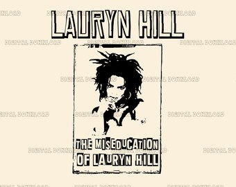 Lauryn Hill Png, Vintage Lauryn Hill Png, Rock Pop Music Png, Gift for ...
