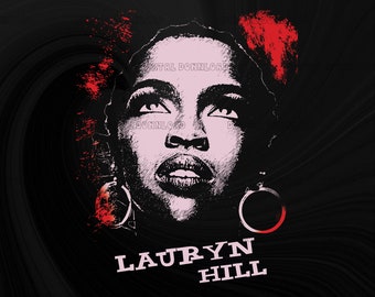 Lauryn Hill Png, Vintage Lauryn Hill Png, Rock Pop Music Png, Gift for ...