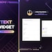 Widget Text / Customizable / Twitch - Streamelements OBS - Etsy