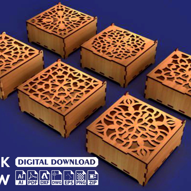 Decorative Card Board Box - Etsy