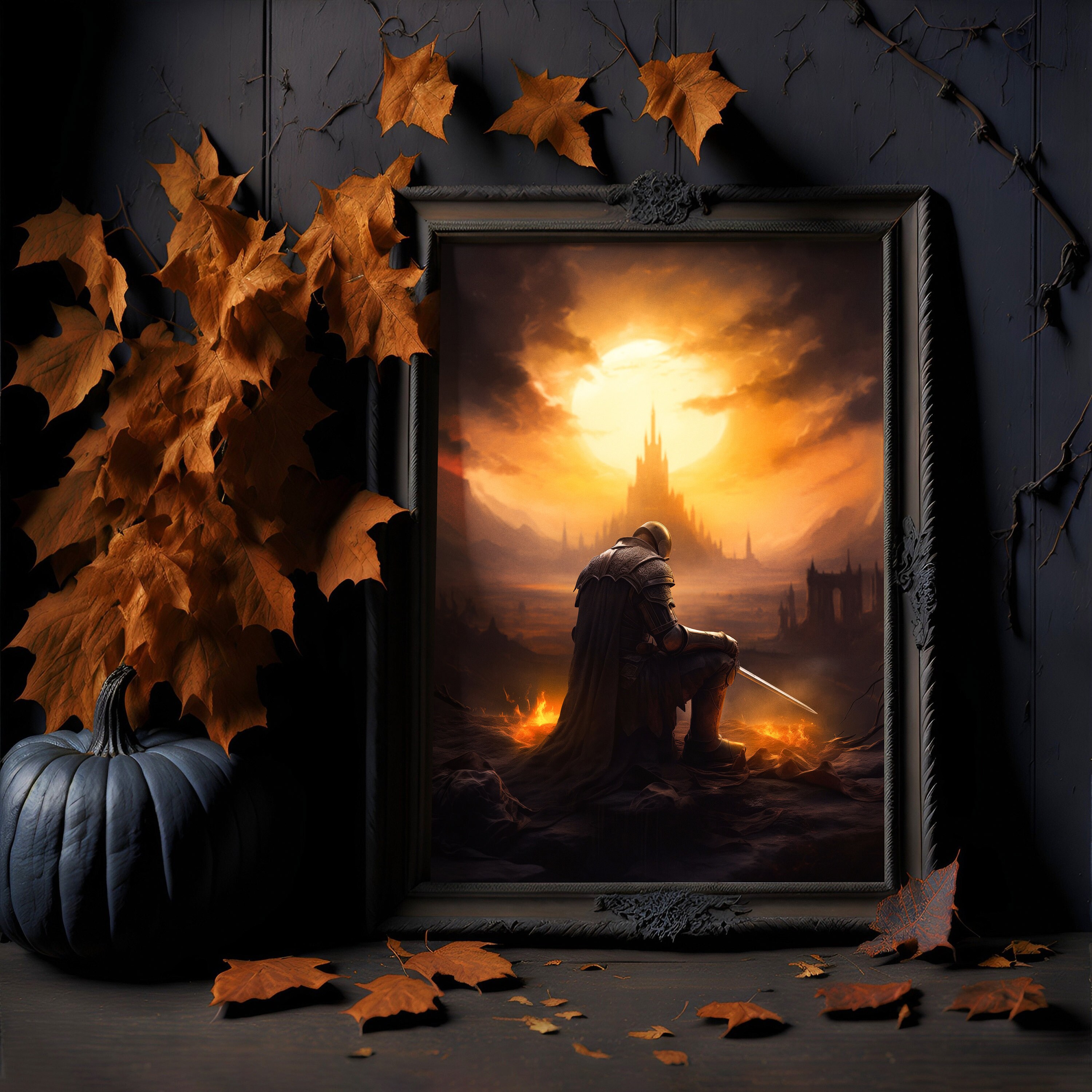 Rise Tarnished Elden Ring Dark Souls Video Game Poster Gaming Poster Dark Academia Gothic Decor ...