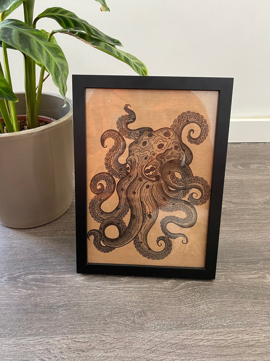 Dotwork Octopus (print), A4, Fineliners - Etsy