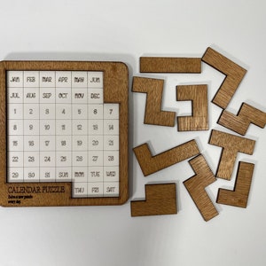 Daily Calendar With Weekdays Puzzle is Infinite Puzzle for Every Day of ...