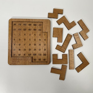 Daily Calendar With Weekdays Puzzle is Infinite Puzzle for Every Day of ...