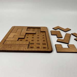 Daily Calendar With Weekdays Puzzle is Infinite Puzzle for Every Day of ...