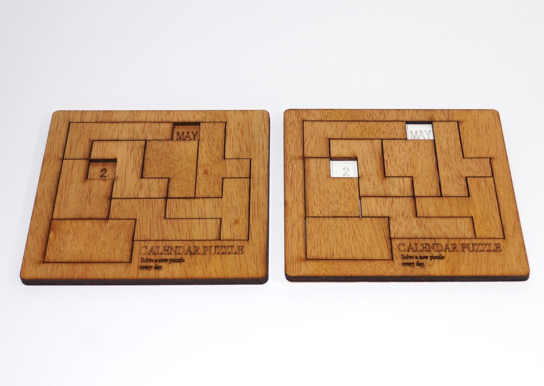 Calendar Puzzle - Solve a Puzzle Every Day - Etsy