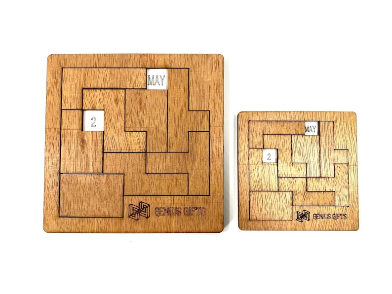 Calendar Puzzle Solve a Puzzle Every Day - Etsy