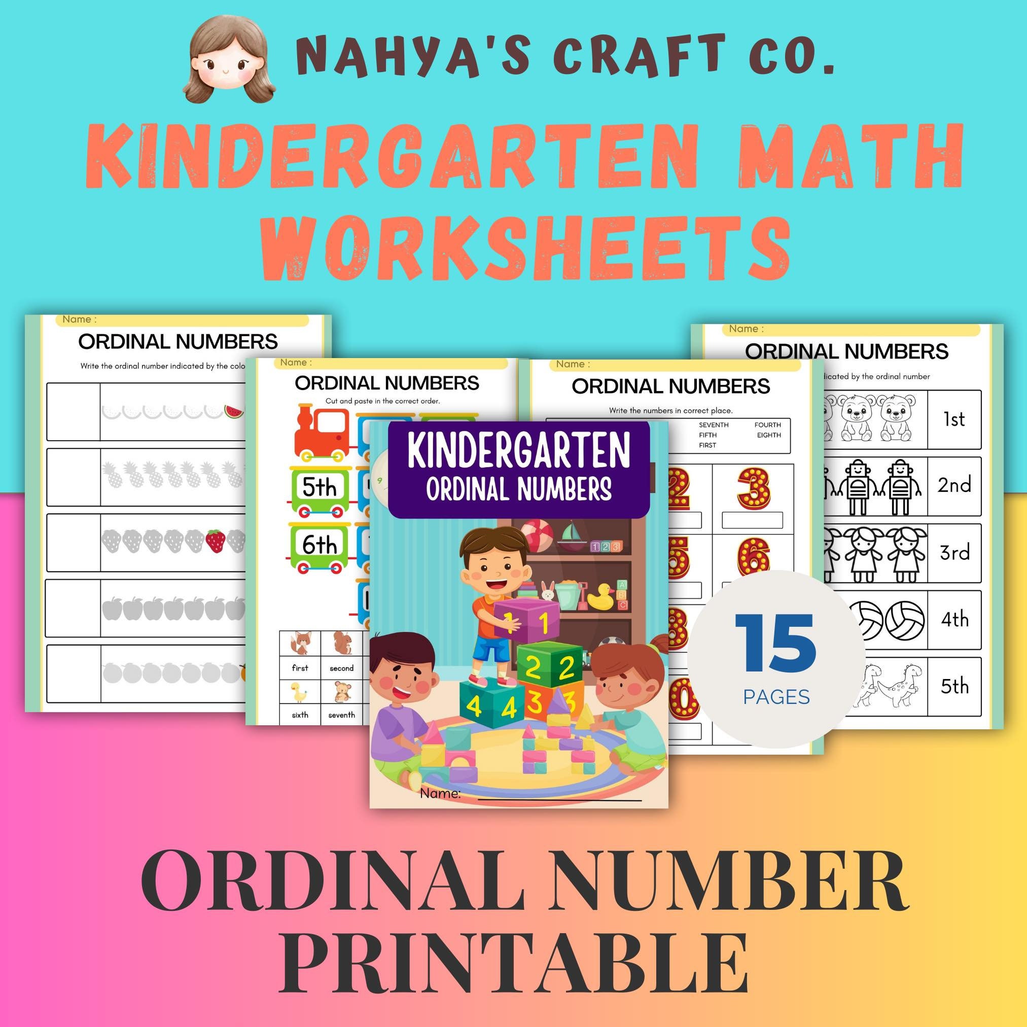 Hoja De Trabajo De Números Ordinales Los Numeros Ordinales Para