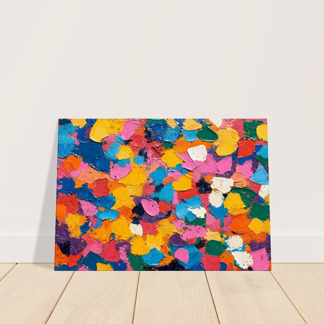 Confetti Jubilation, Confetti Art Canvas, Wall Art, Abstract Art ...