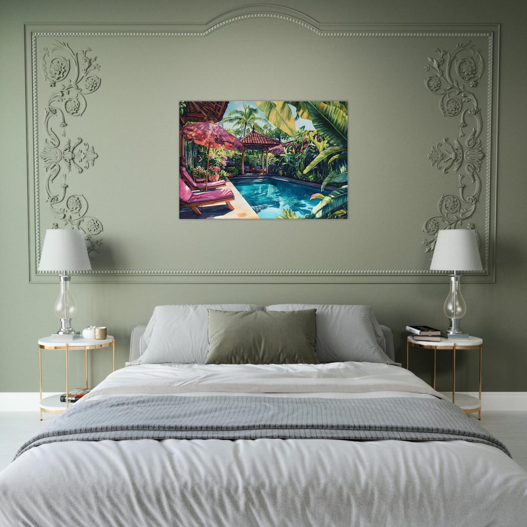 Pool 1, Wall Art, Abstract Art, Modern Art, Art Canvas, Large Canvas ...