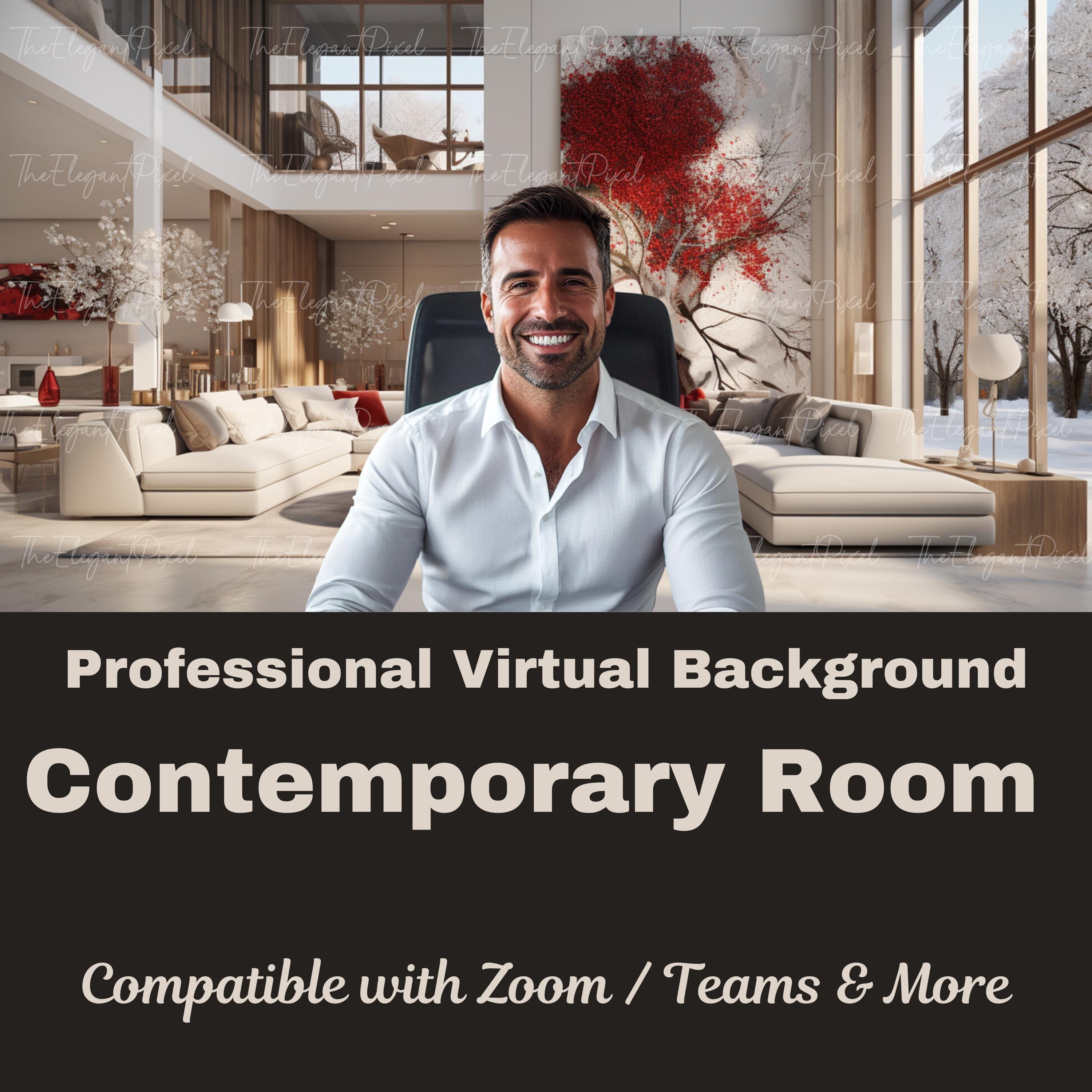 Zoom Background Virtual Meeting Background Contemporary Room ...