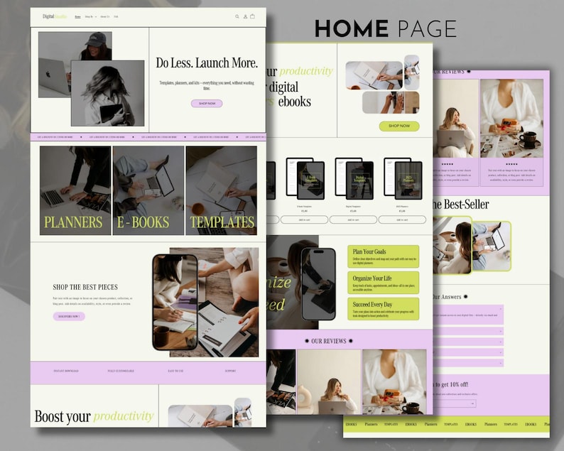 Shopify Digital Products Template, Shopify Theme for Selling Ebooks ...