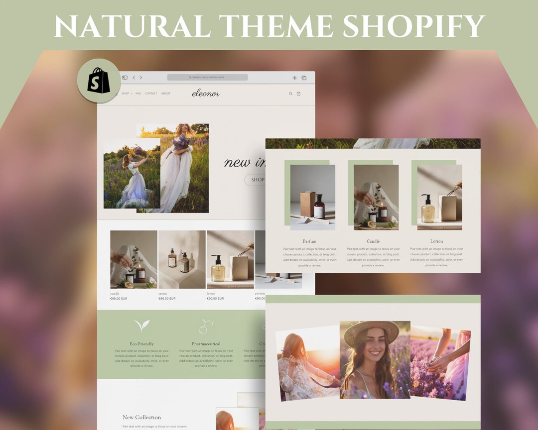 Shopify Luxury Theme, Shopify Bohemian Theme, Shopify Template Design ...