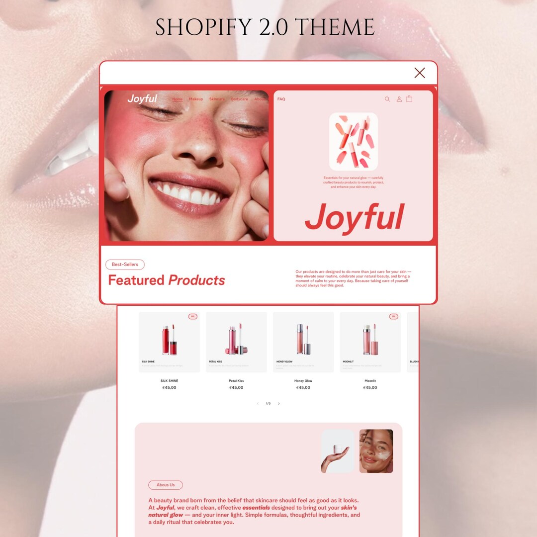 Beauty Shopify Template, Shopify Theme for Facial Care, Cosmetics ...
