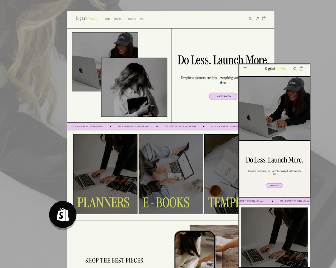Shopify Digital Products Template, Shopify Theme for Selling Ebooks ...