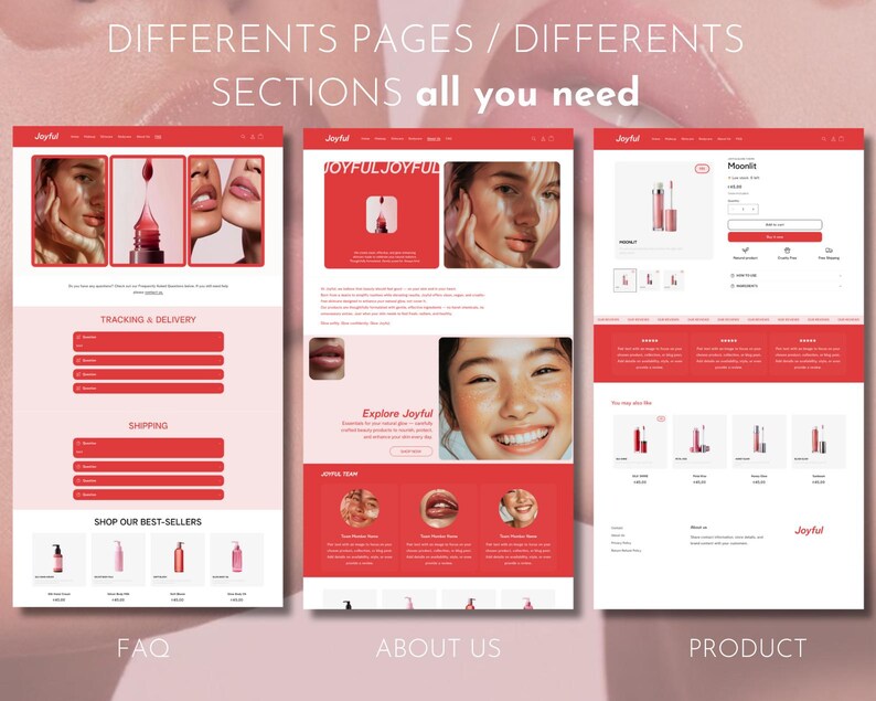 Beauty Shopify Template, Shopify Theme for Facial Care, Cosmetics ...