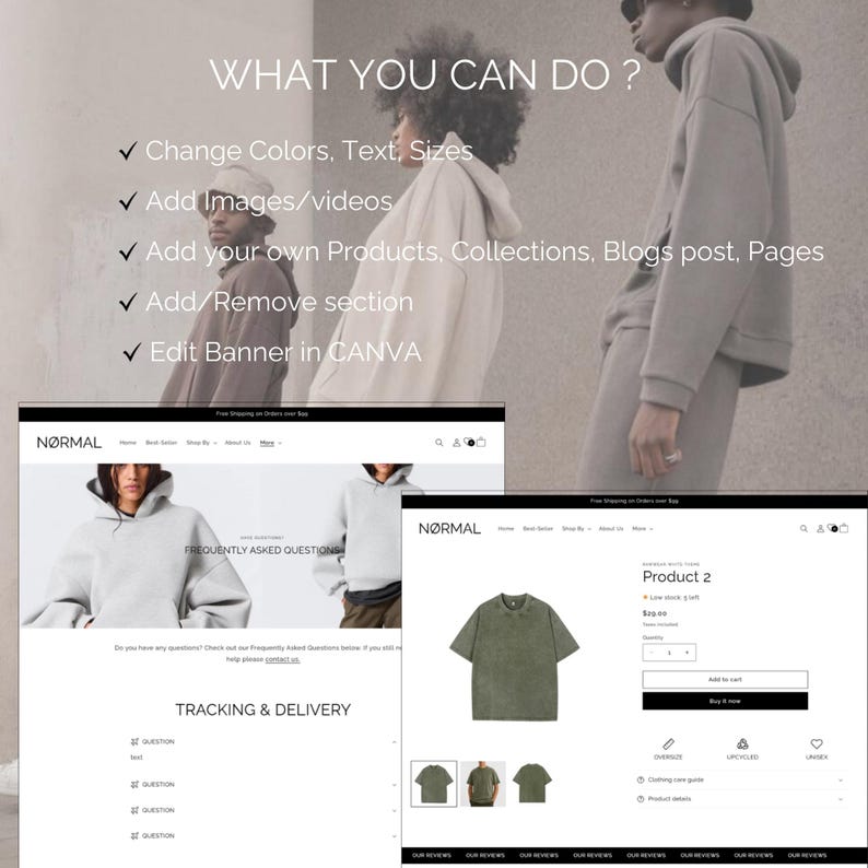Shopify Theme for Clothing, Template for Streetwear Fashion, Shopify ...