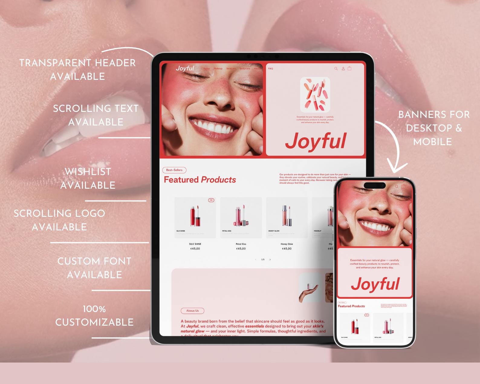 Beauty Shopify Template, Shopify Theme for Facial Care, Cosmetics ...