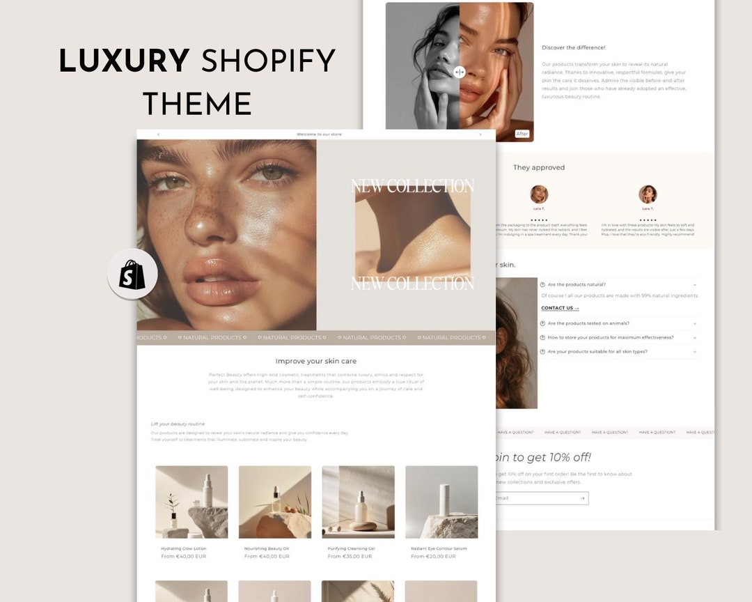 Shopify Luxe Minimalist Template | Elegant and Sophisticated Shopify ...
