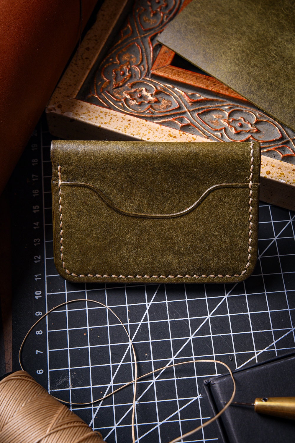 Handmade ''special Art Series'' Card Holder Wallet, Gift for Him ...
