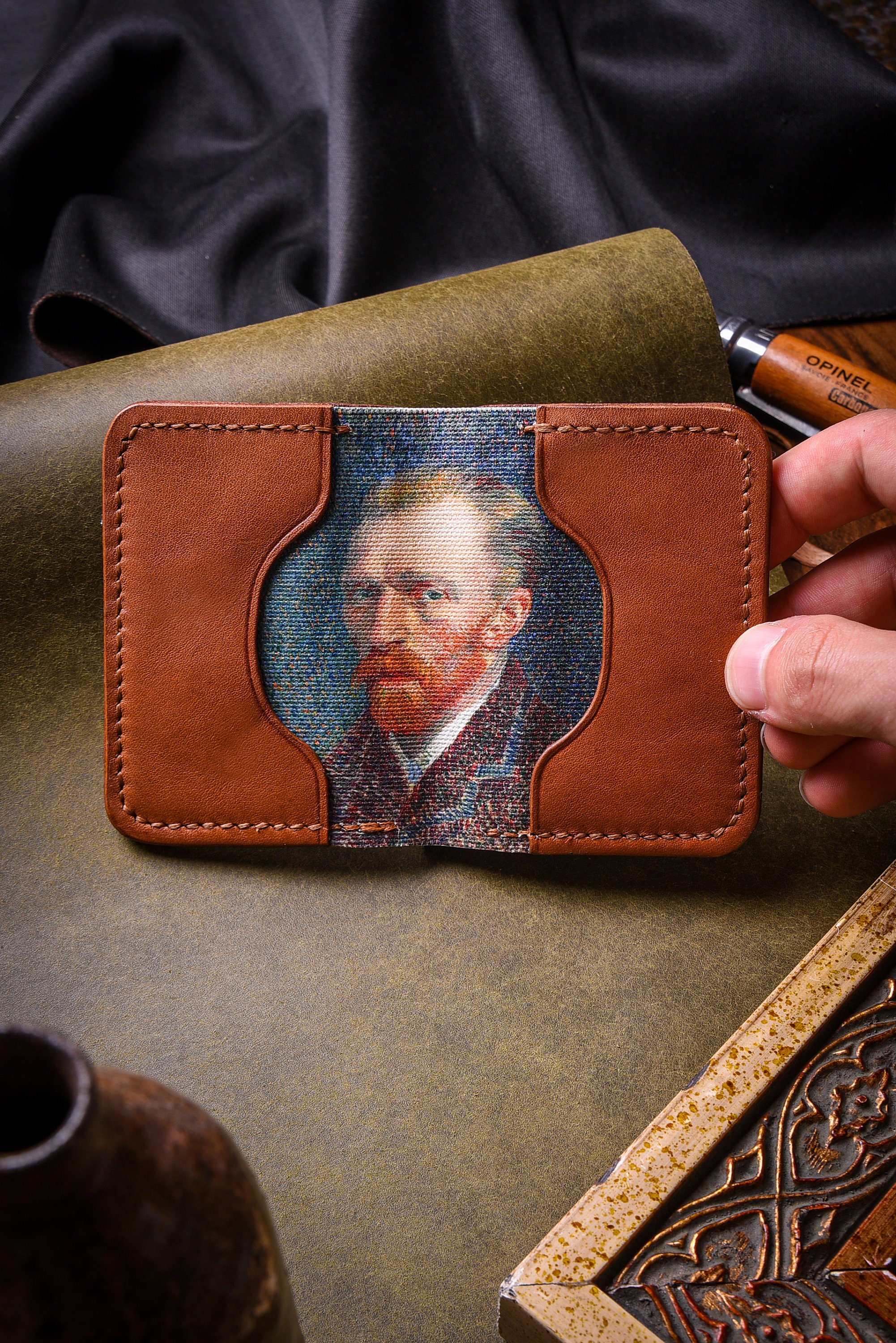 Handmade ''special Art Series'' Card Holder Wallet, Gift for Him ...