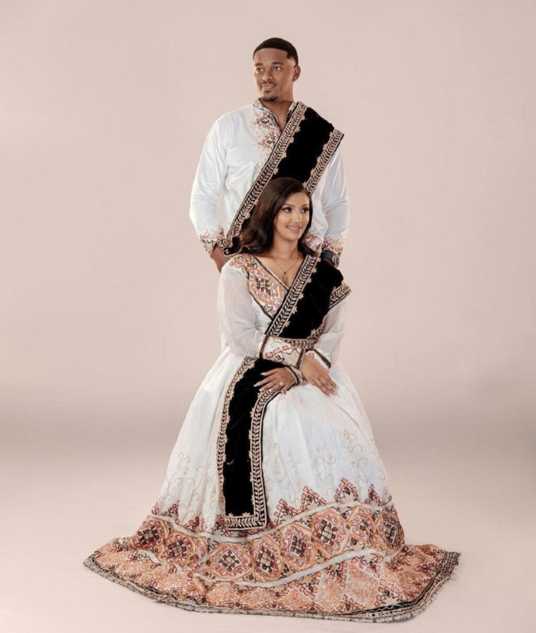 Customized Set Traditional Habesha Clothing, for Men & Woman, - Etsy UK