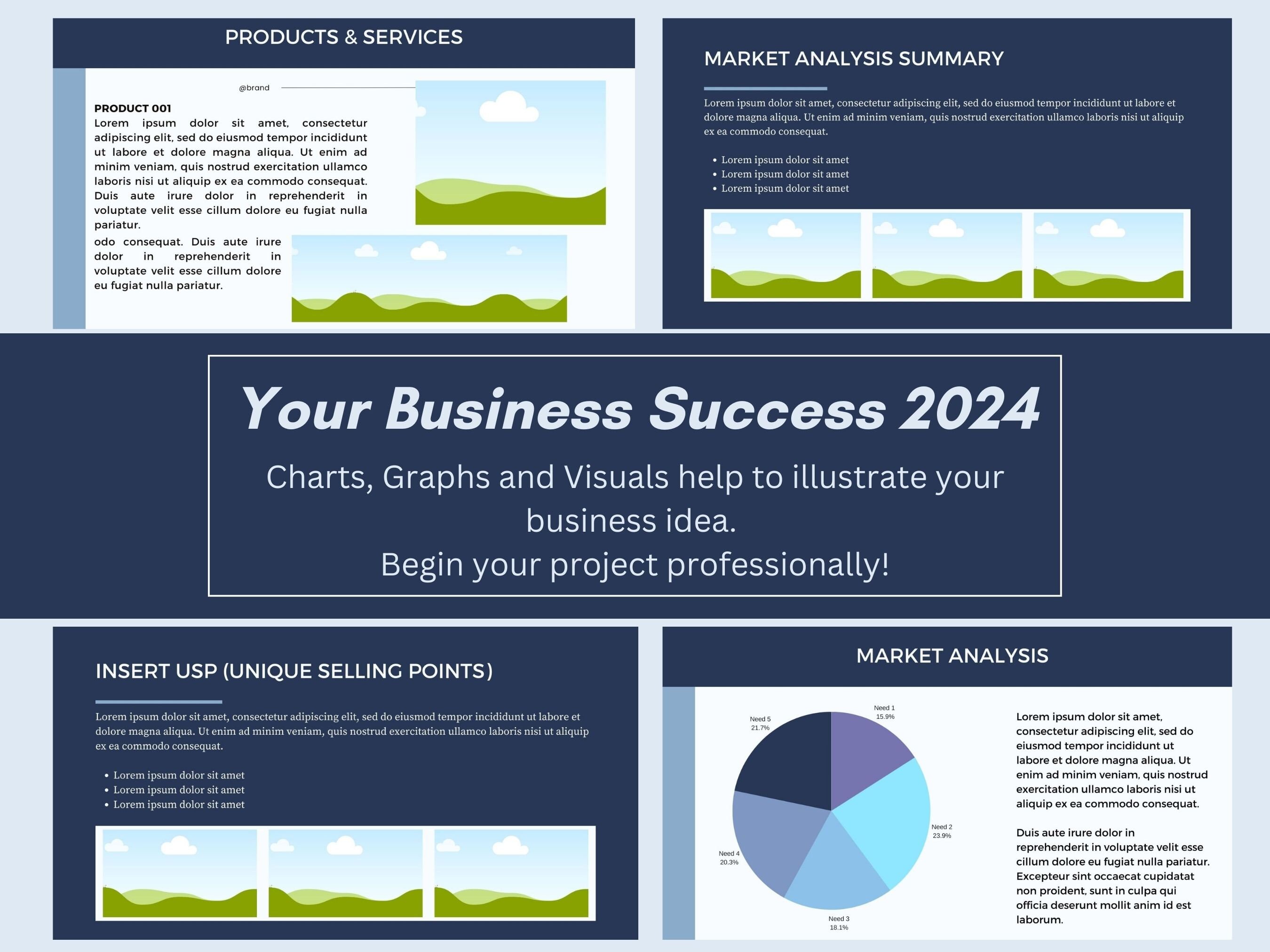Business Success Plan 2024, Canva Template, Small Business Planner ...