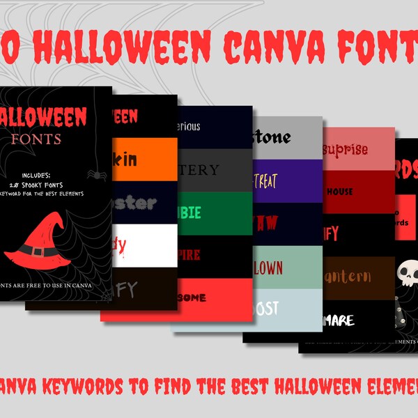 Cursive Fonts / Canva Template / Calligraphy Font / Script Typefaces ...