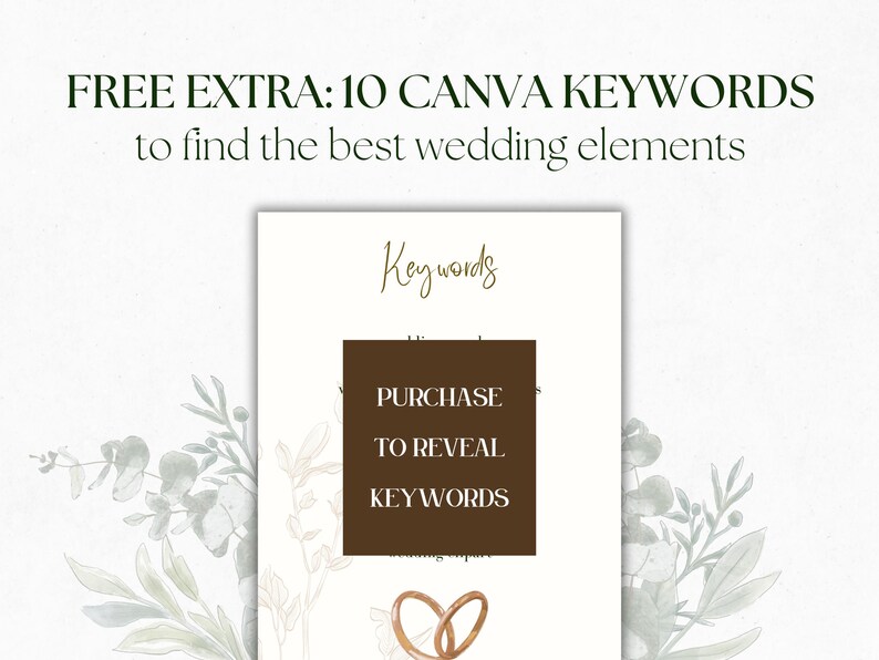 Wedding Fonts / Canva Template / Cursive Font / Wedding Typefaces File ...