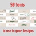 Tattoo Fonts / Canva Template / Tattoo Font / Tattoos Typefaces File ...