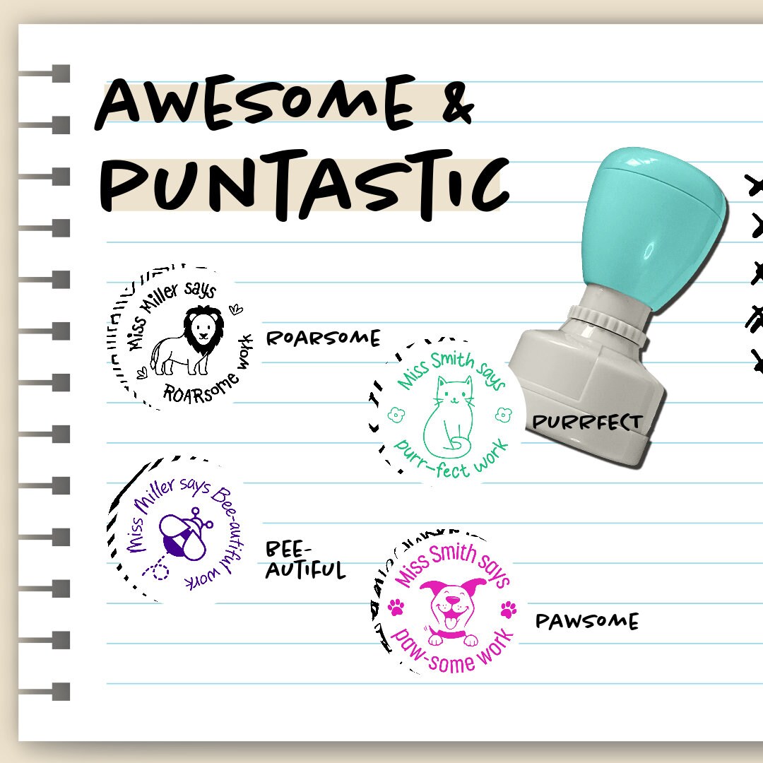 Personalised Teacher Feedback Stamps - Etsy